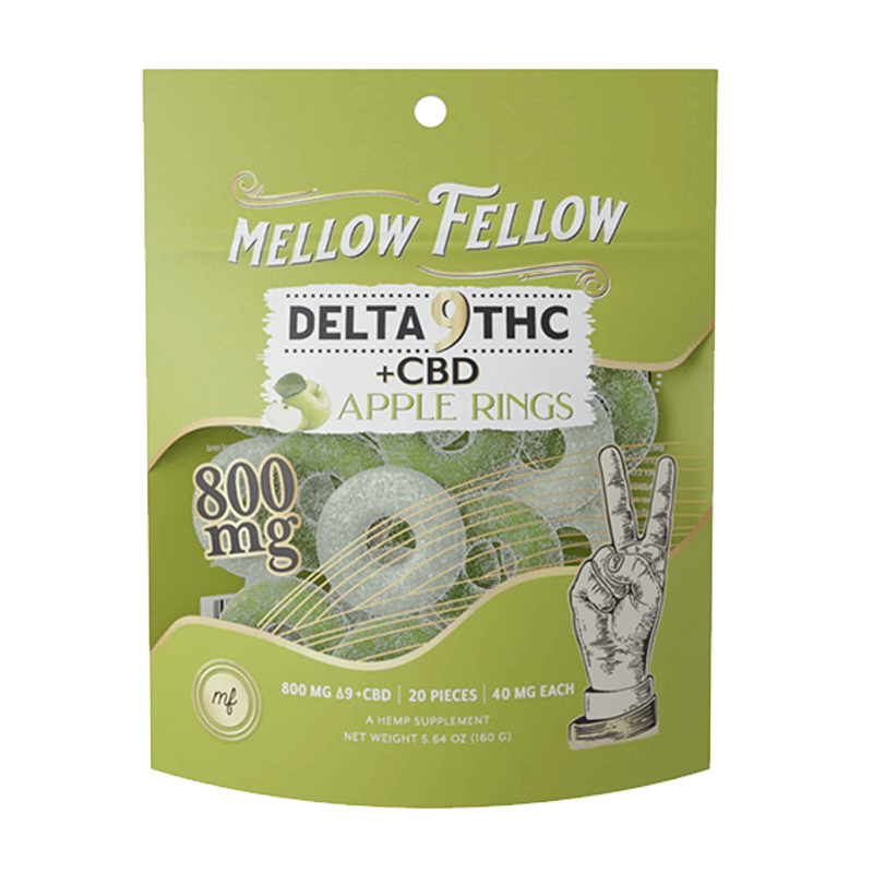 Mellow Fellow 800mg Delta 9 + CBD Live Resin Rings Gummies – D8 Flash Deals